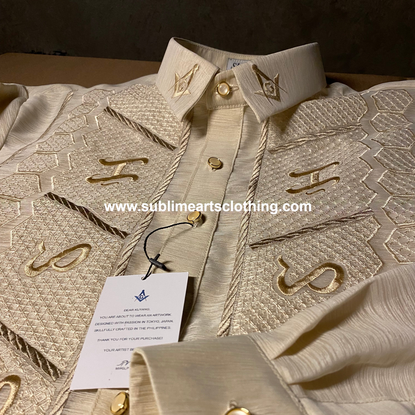 PREMIUM MASONIC BARONG JJJ SERIES 3 TONE – Sublime Arts Clothing