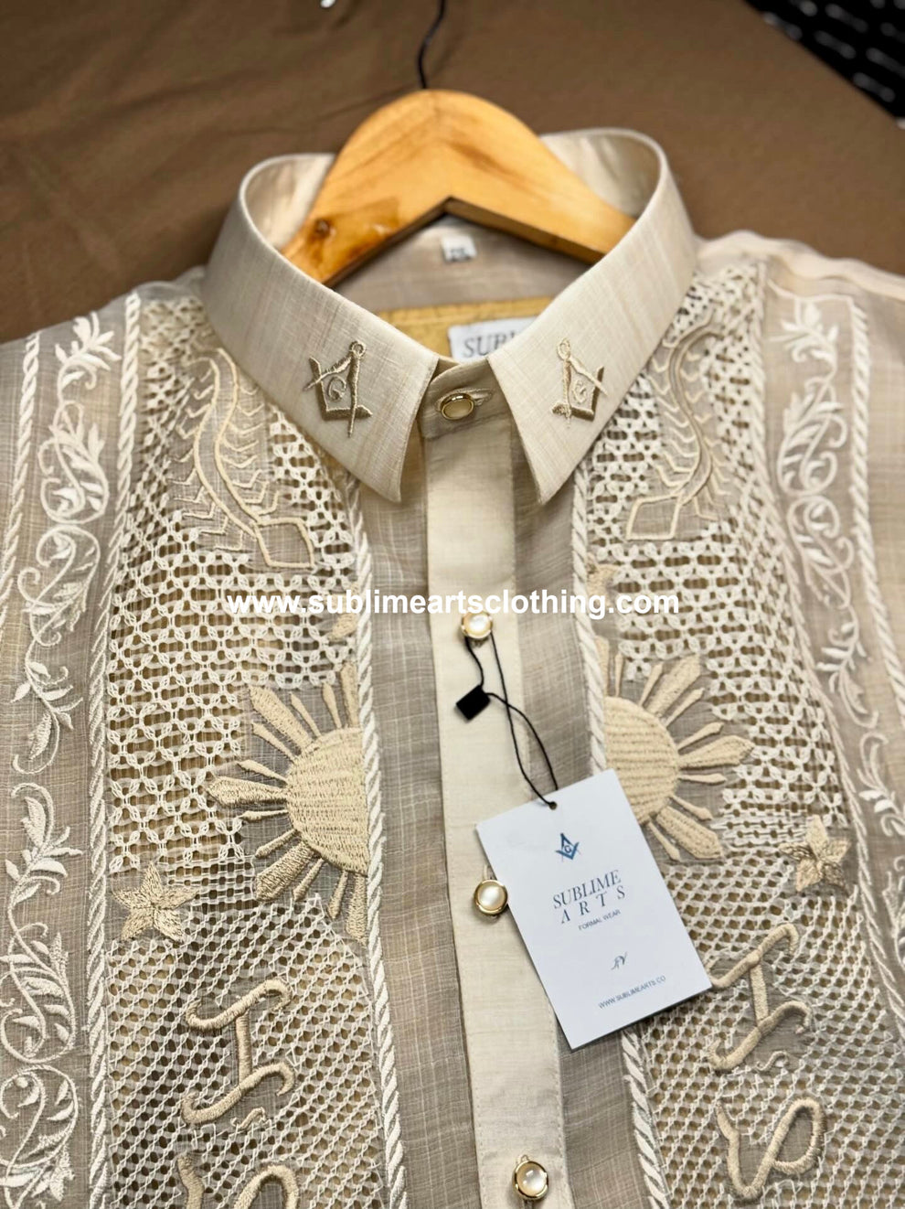 PREMIUM MASONIC BARONG TAGALOG Elías – Sublime Arts Clothing